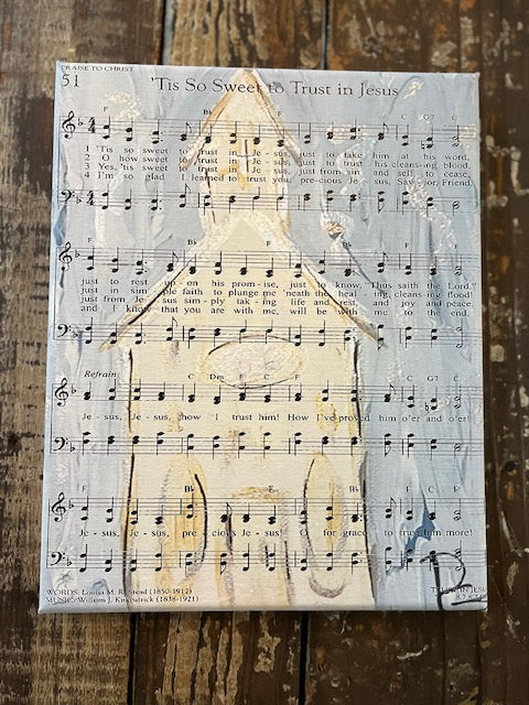 Tis So Sweet To Trust in Jesus canvas art – Rustic Nester Home Decor